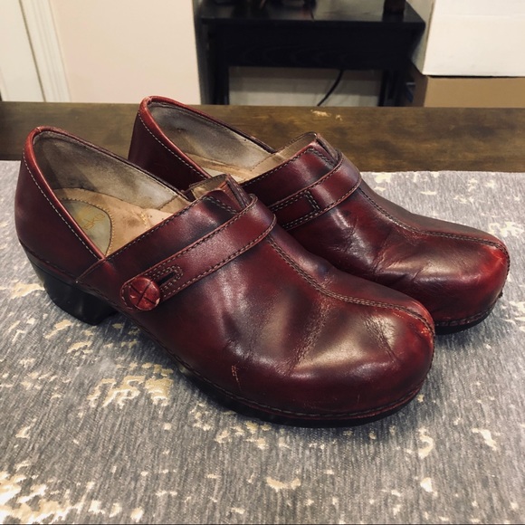 Dansko | Shoes | Dansko Red Wine Cabrio Solstice Leather Clogs | Poshmark